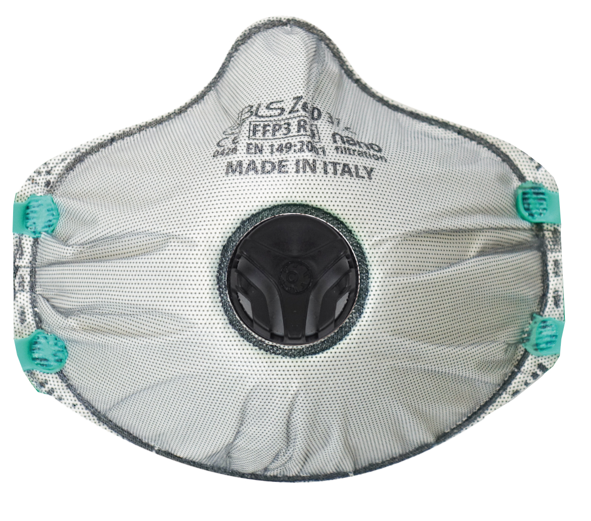 BLS ZERO-mask 031C + valve + active carbon , prix par pc. - ACT WORKWEAR